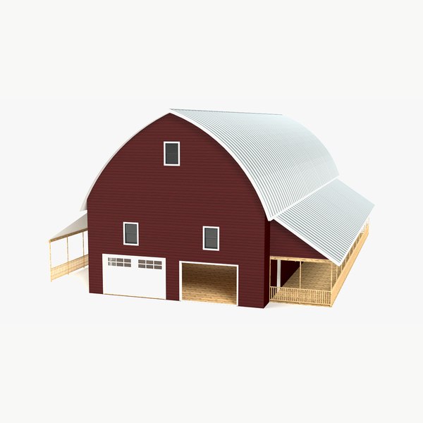 barn modeled 3d model