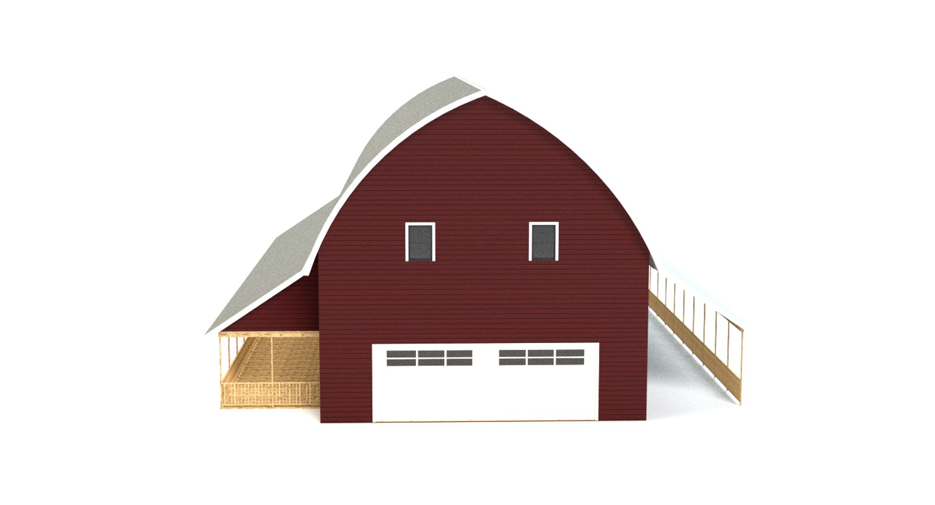 Barn Modeled 3d Model