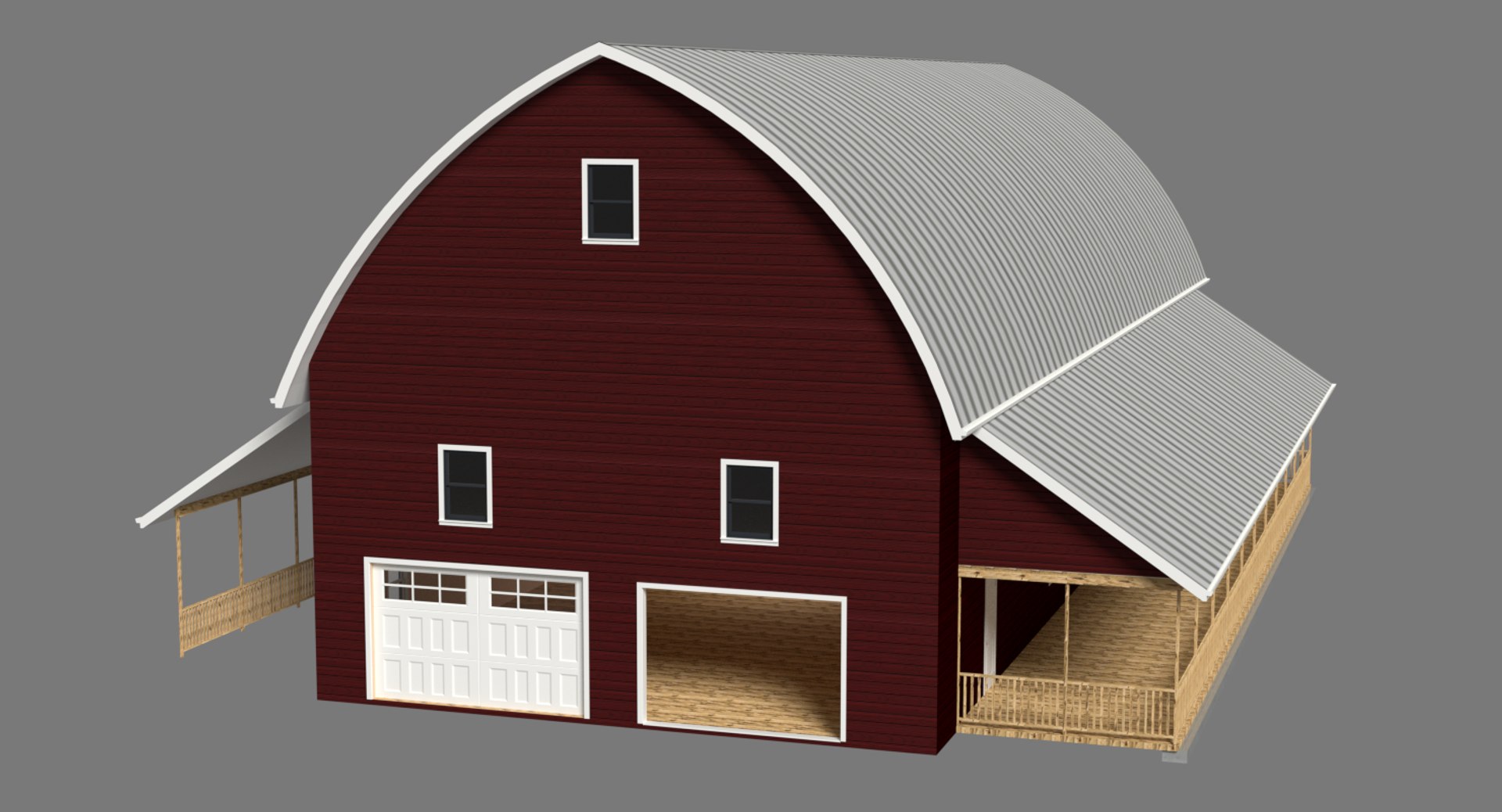 Barn Modeled 3d Model