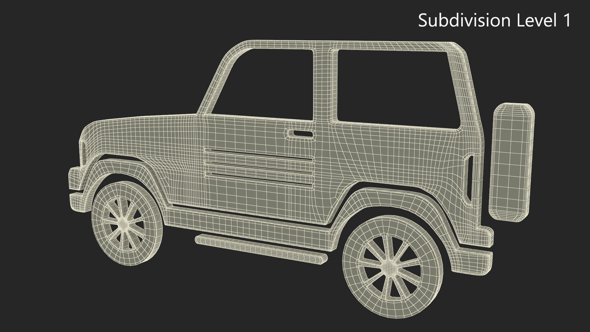 3D Model Car 4WD Silhouette - TurboSquid 2223884