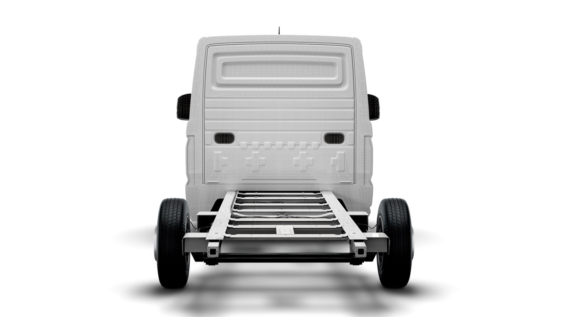 3D VW Crafter CR35 Long Flat frame chassis 2021 - TurboSquid 1727868