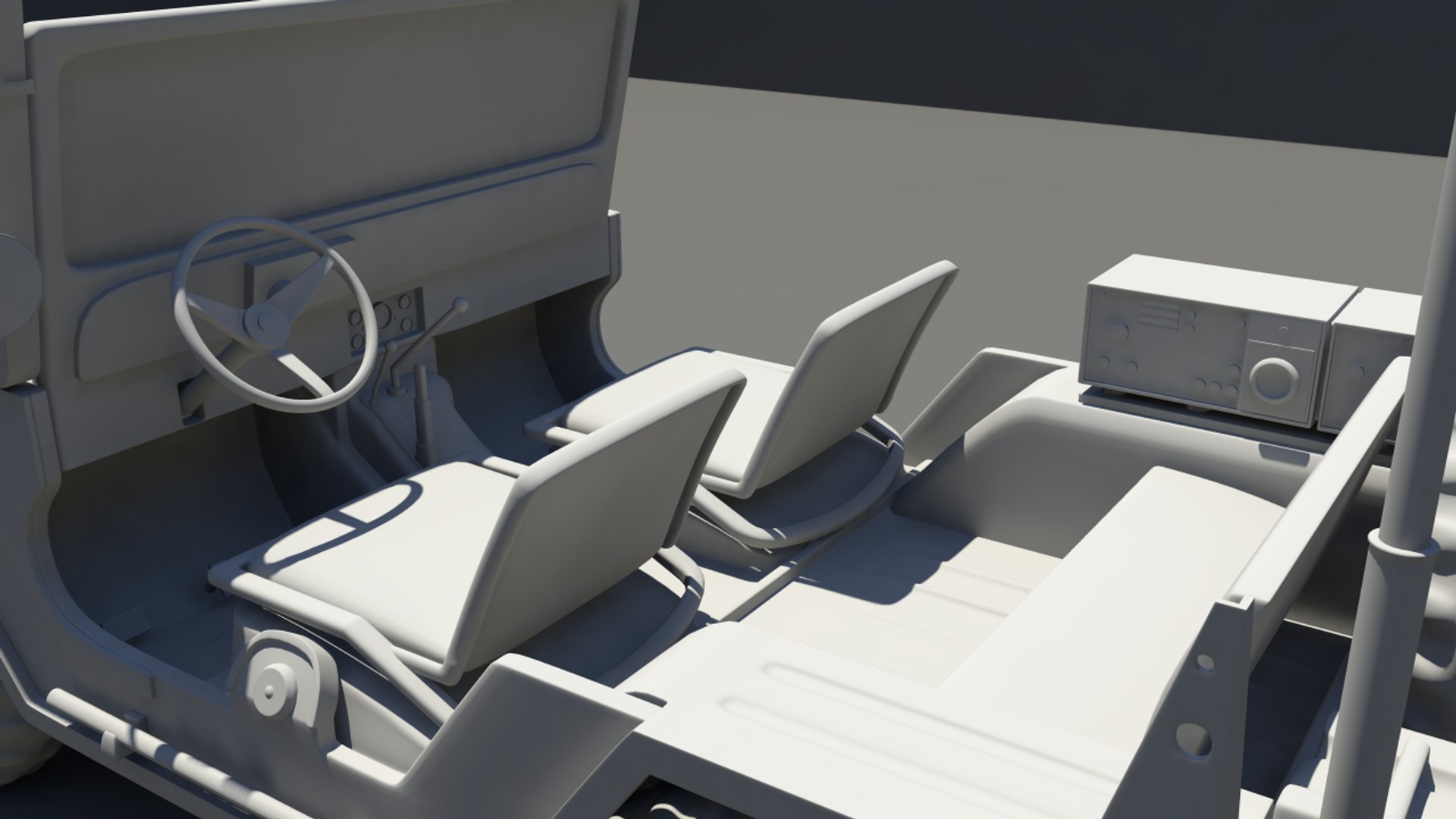 3d model m151 jeep
