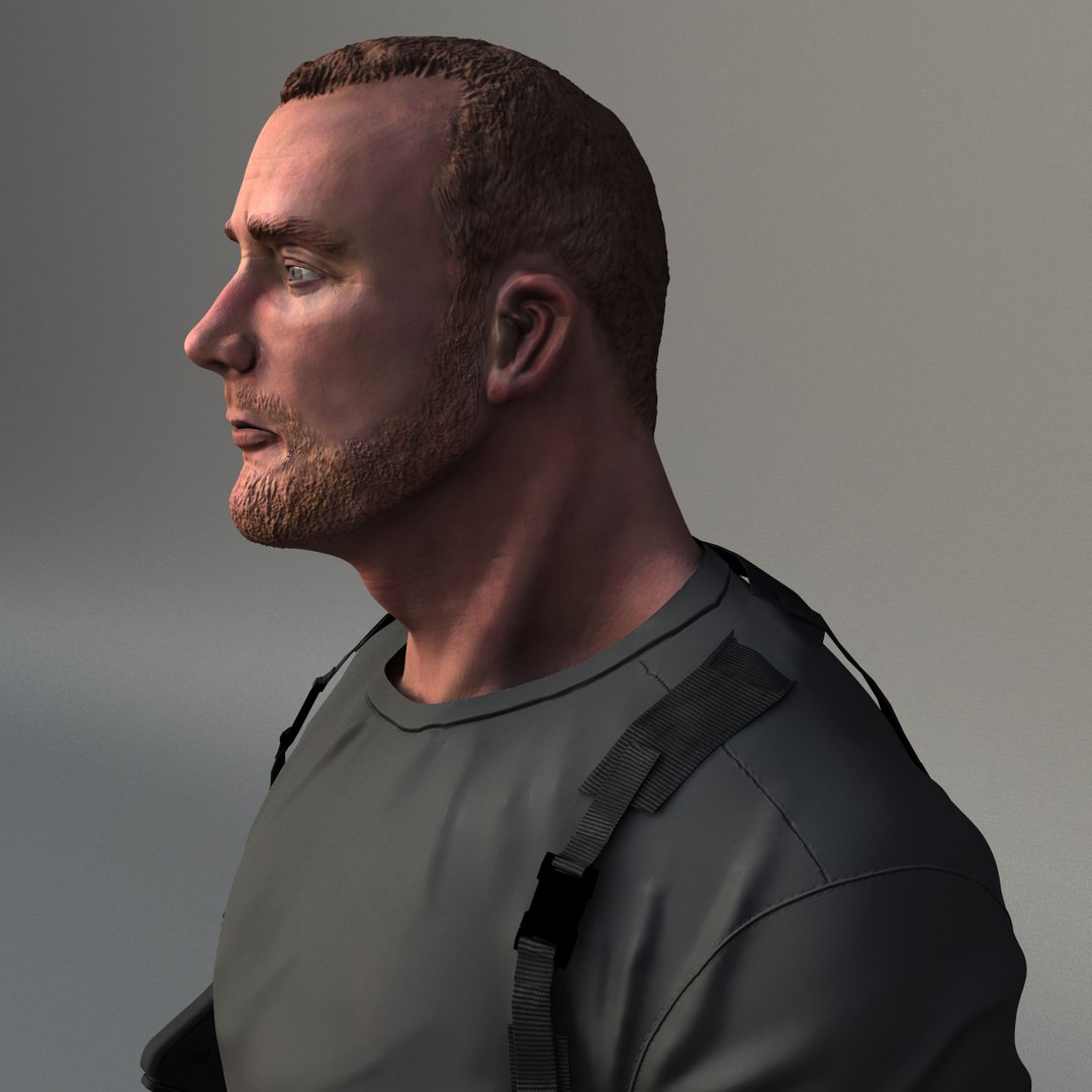 3d model human man