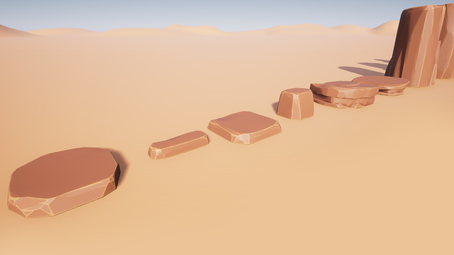 3D Stylized Desert Rocks Model - TurboSquid 1520512