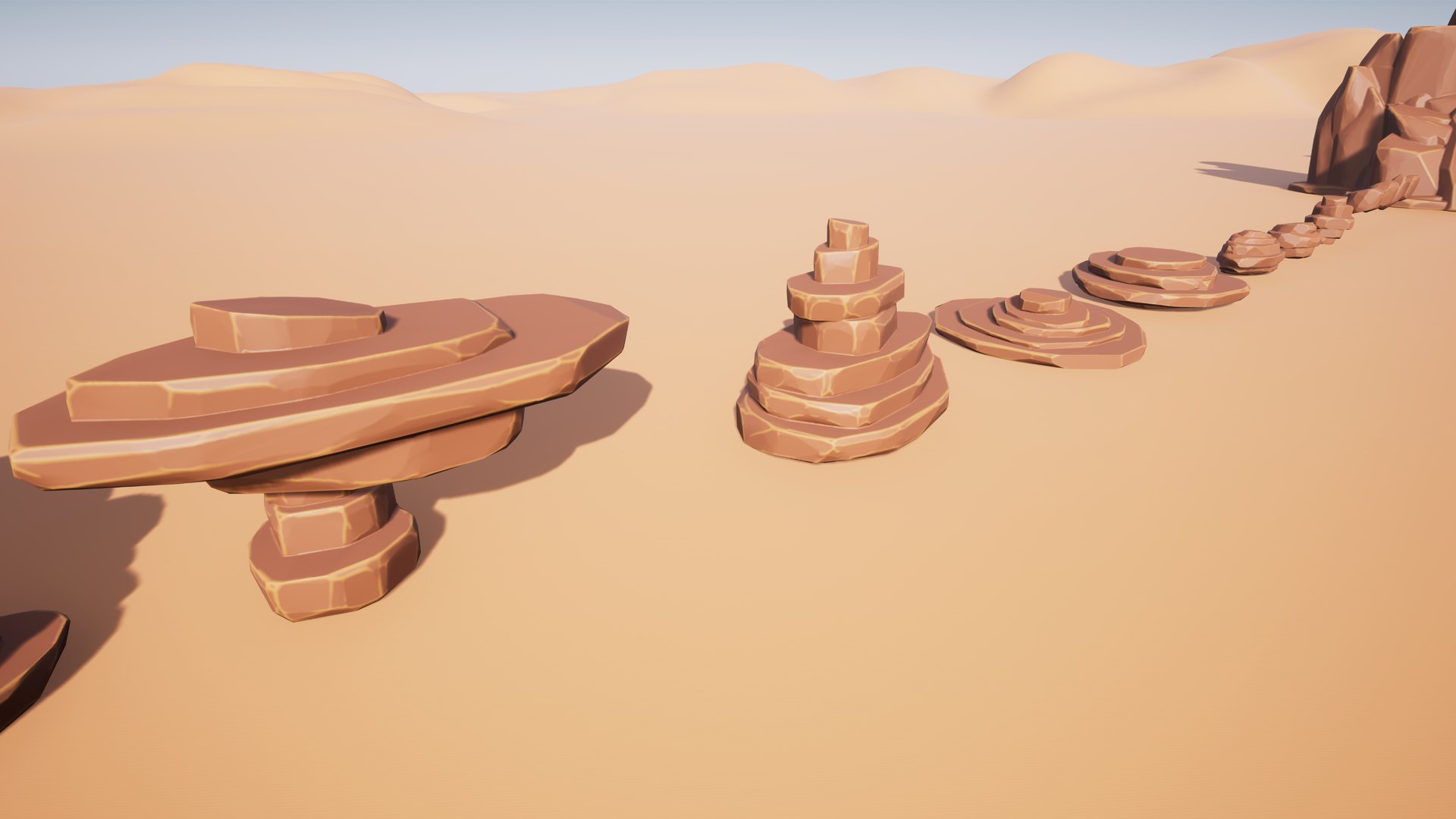 3D Stylized Desert Rocks Model - TurboSquid 1520512