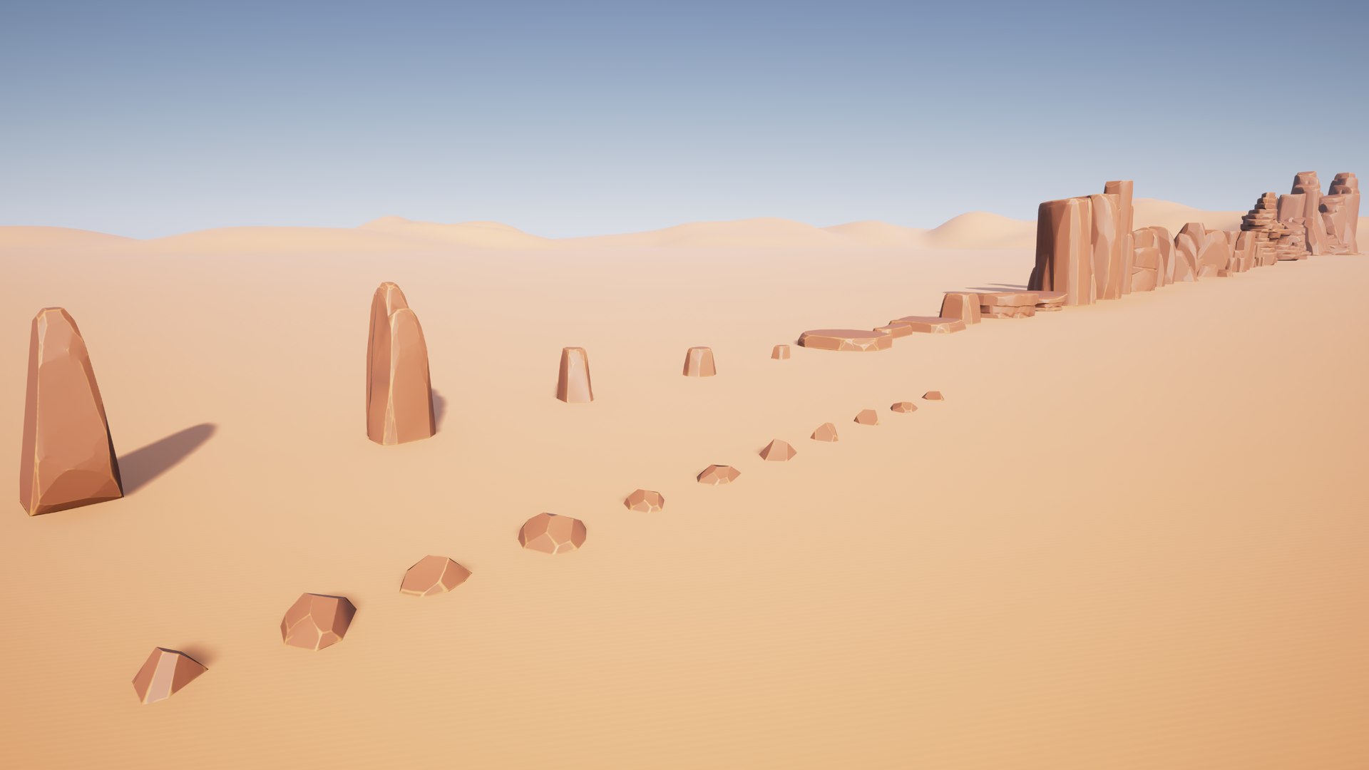 3D Stylized Desert Rocks Model - TurboSquid 1520512