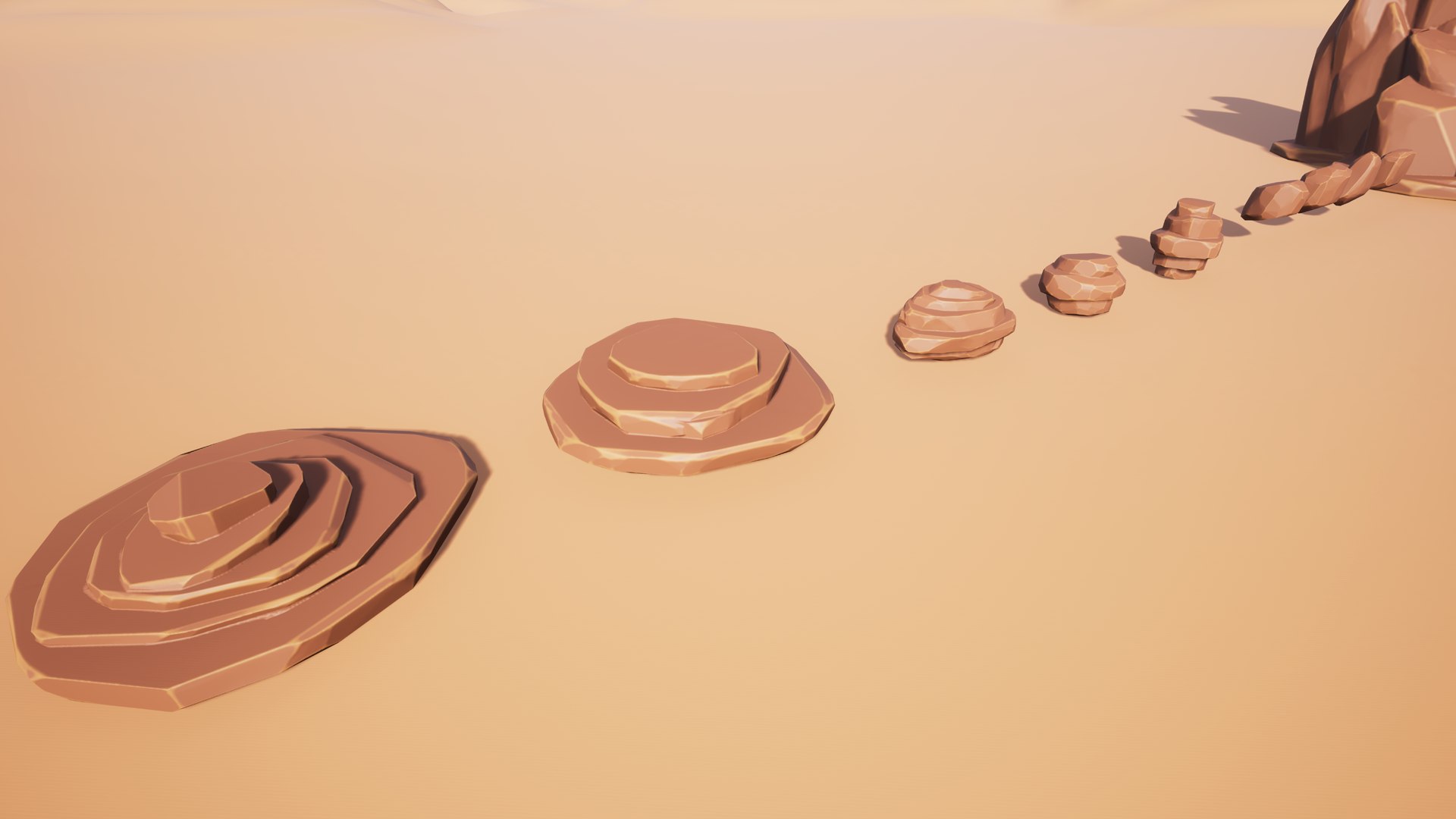 3D Stylized Desert Rocks Model - TurboSquid 1520512