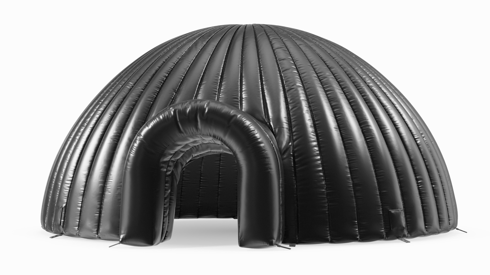Portable Inflatable Igloo Tent Open Black 3D Model - TurboSquid 2214300