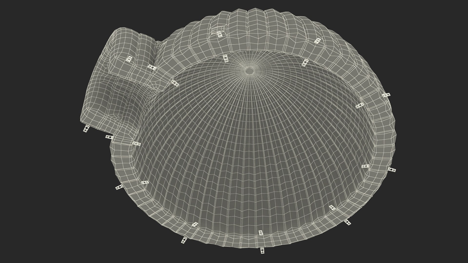 Portable Inflatable Igloo Tent Open Black 3D Model - TurboSquid 2214300