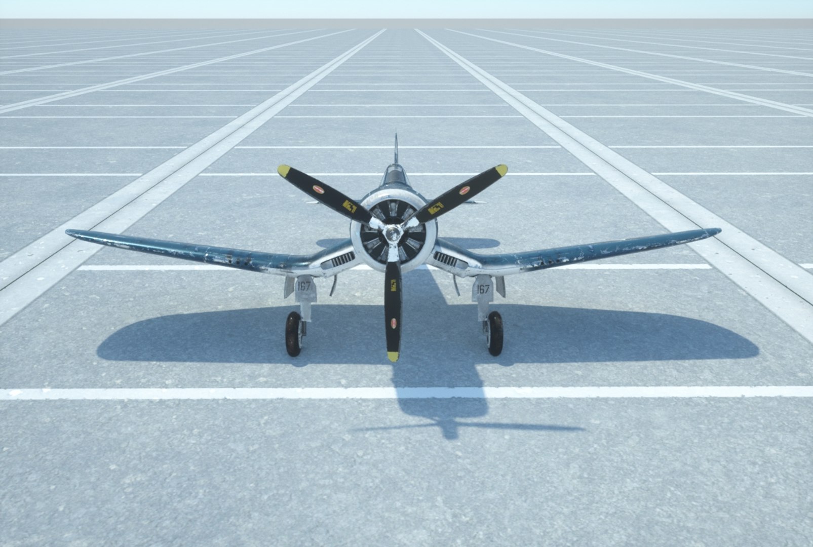 3D Corsair F4u Model - TurboSquid 1498389