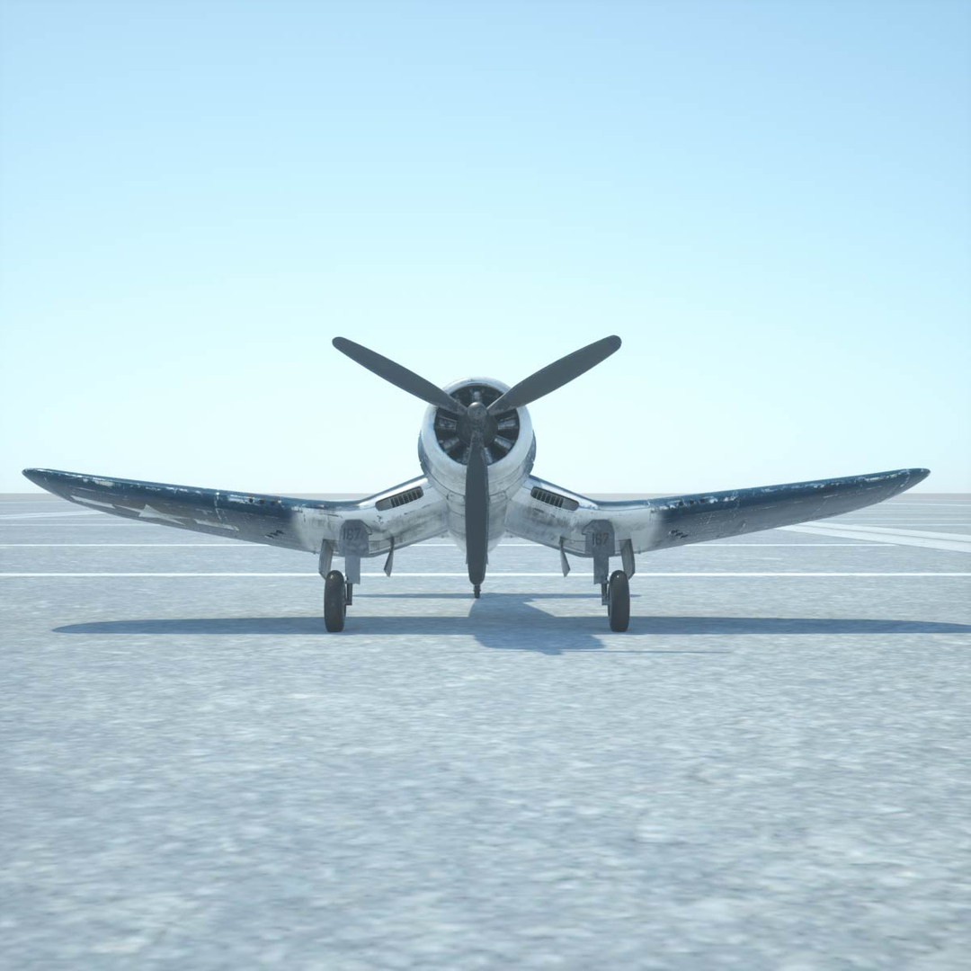 3D Corsair F4u Model - TurboSquid 1498389