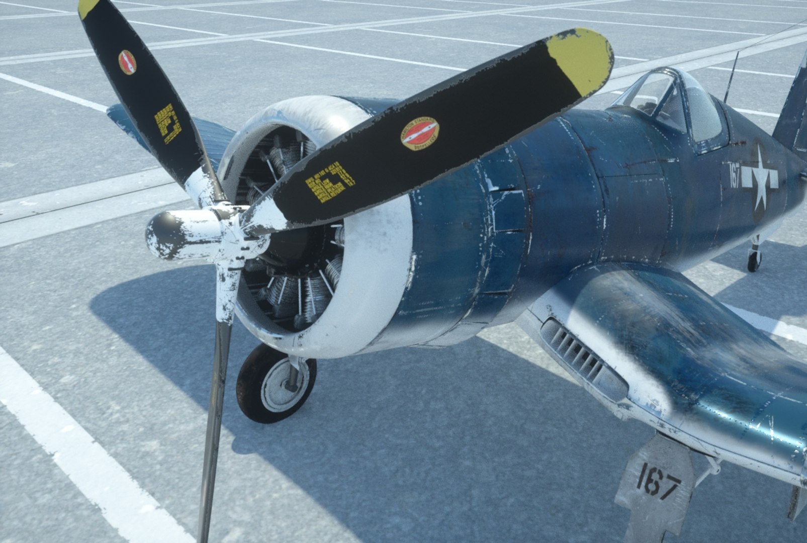 3D Corsair F4u Model - TurboSquid 1498389
