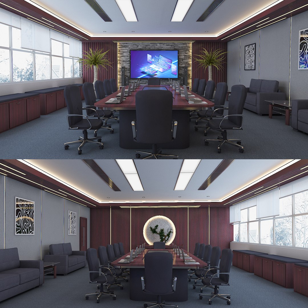 3D Business Conference Room - TurboSquid 2252370