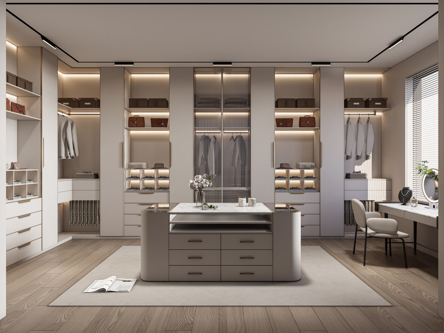 3D Dressing Room Wardrobe closet full Scene model - TurboSquid 2134473