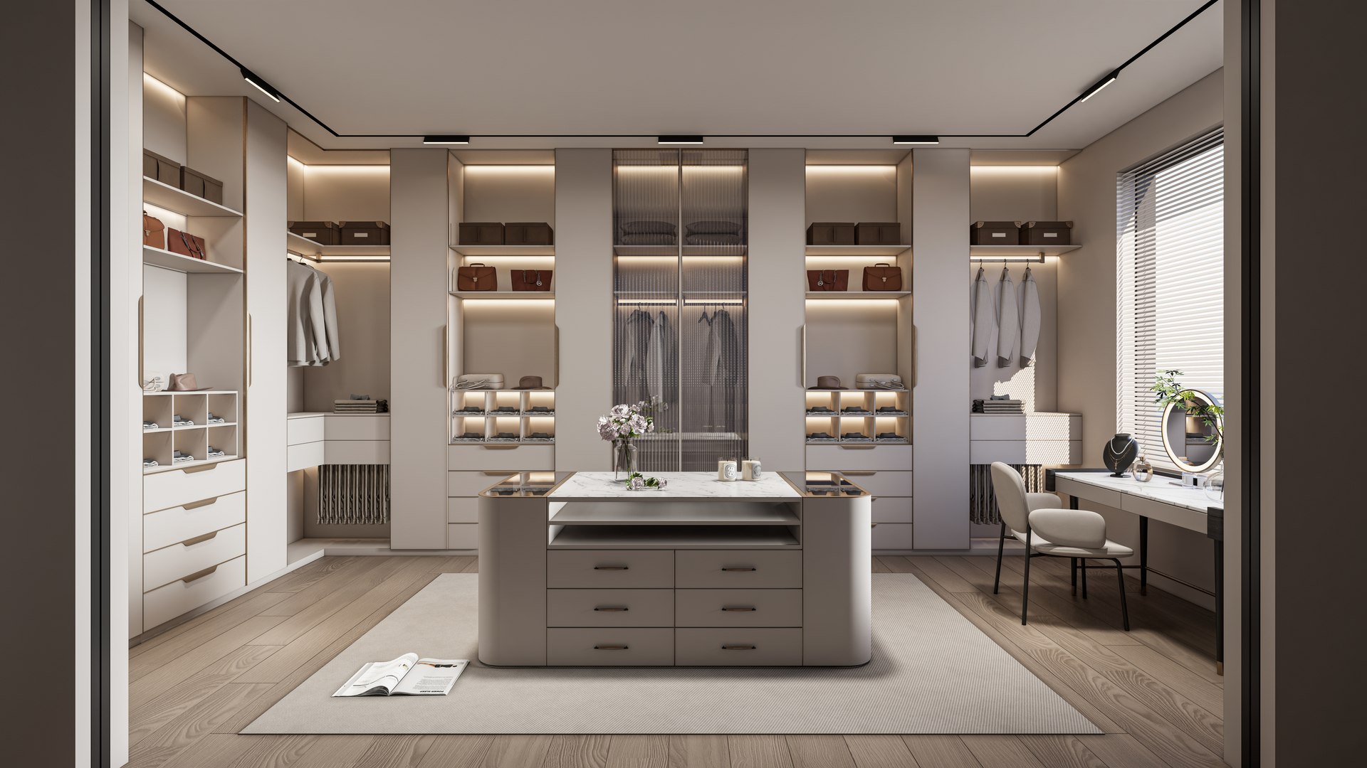 3D Dressing Room Wardrobe closet full Scene model - TurboSquid 2134473