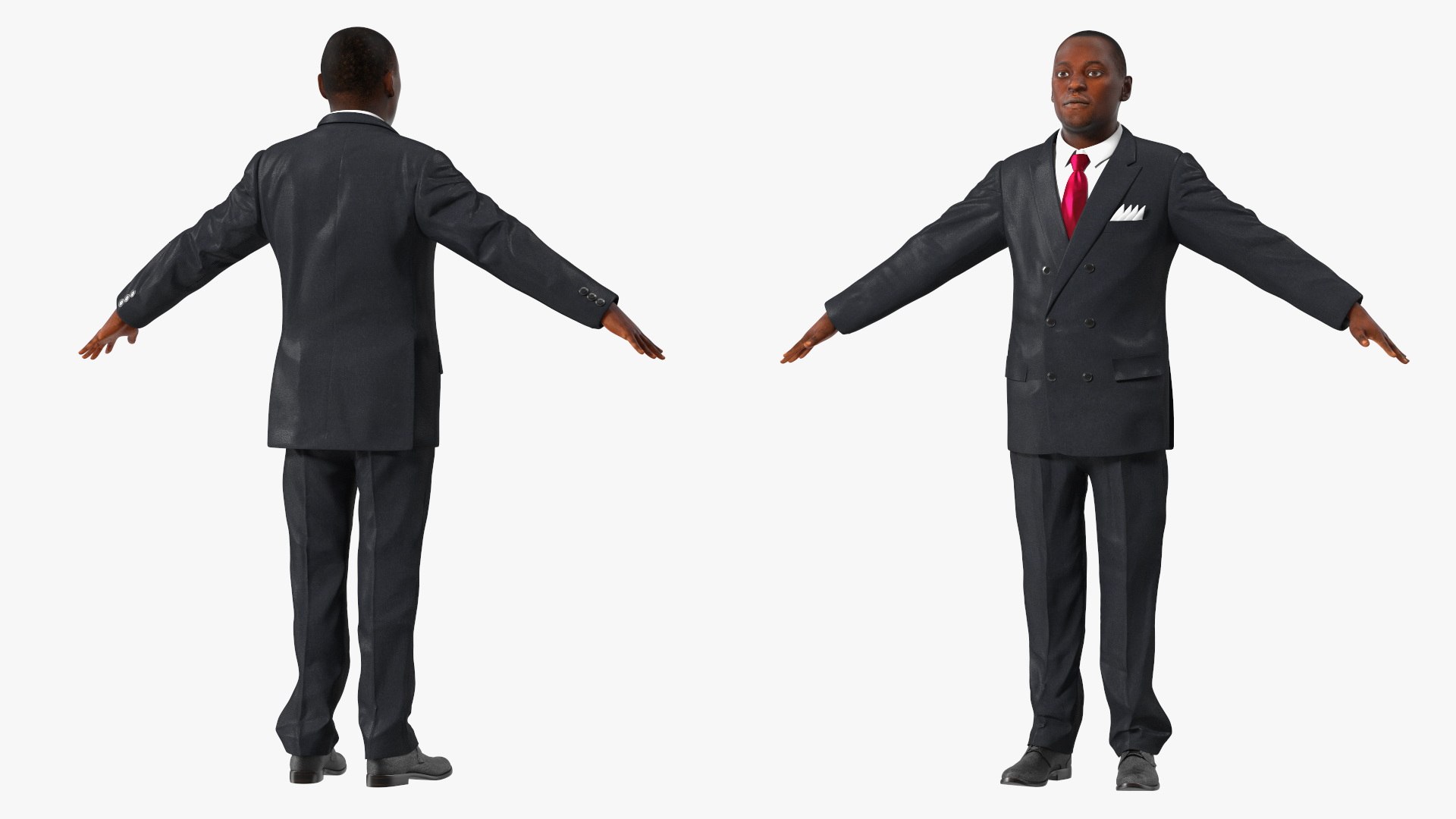 Handsome African American Business Man Entrepreneur Model - TurboSquid ...