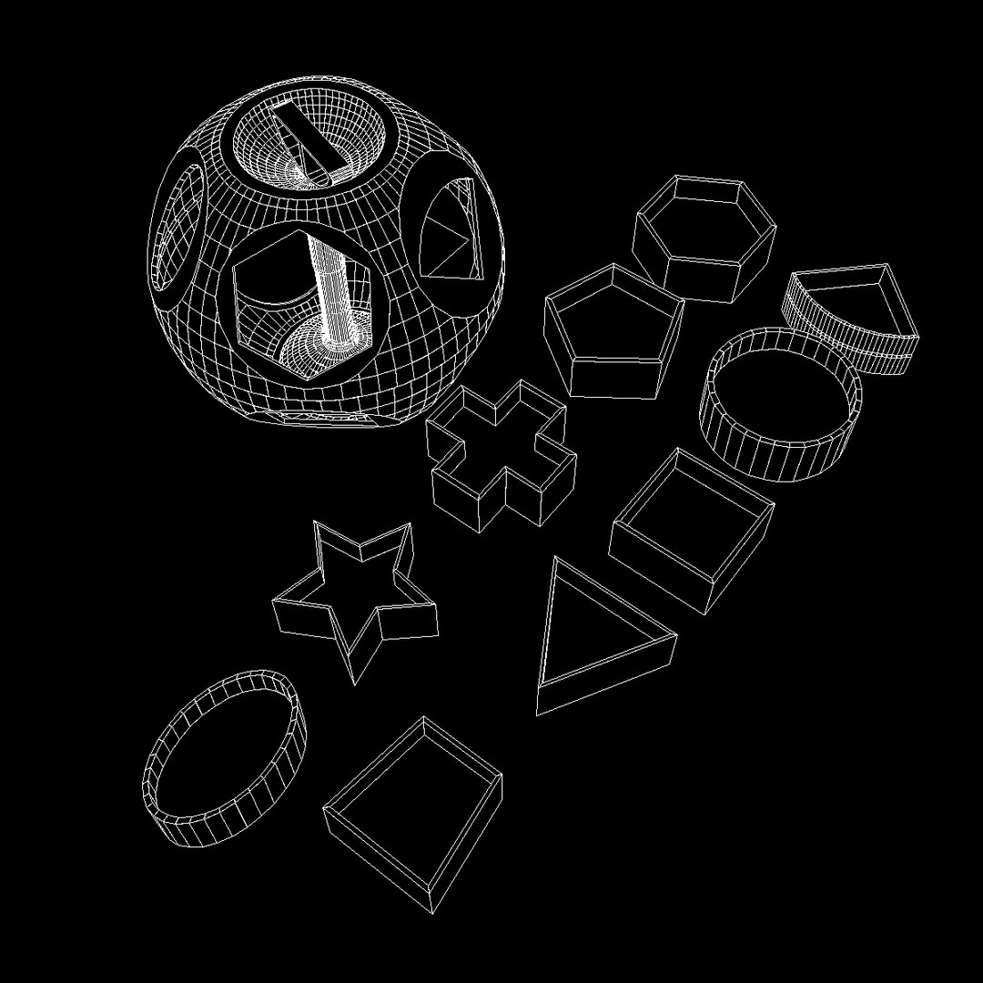 Shape-o Ball Baby Toy 3d Model