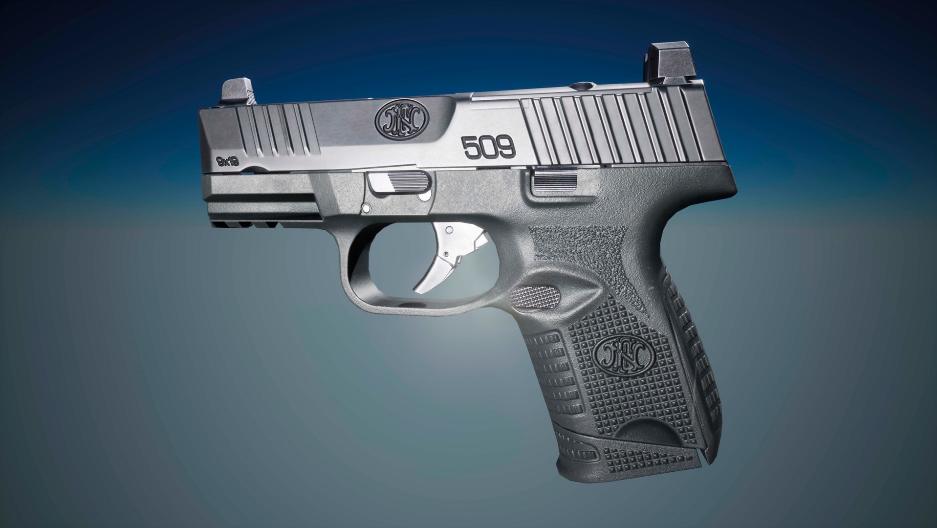 3D FN 509 Compact MRD BLK Model - TurboSquid 1749045