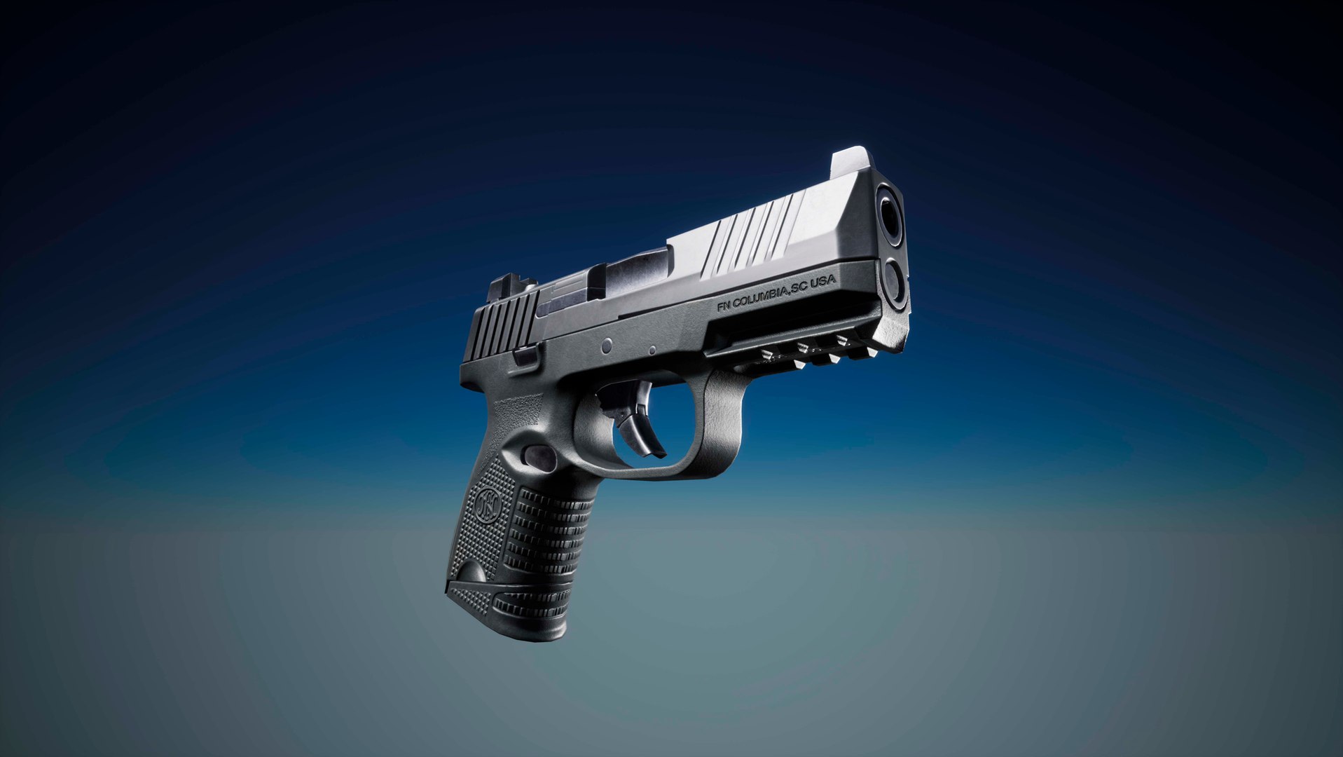 3D FN 509 Compact MRD BLK Model - TurboSquid 1749045