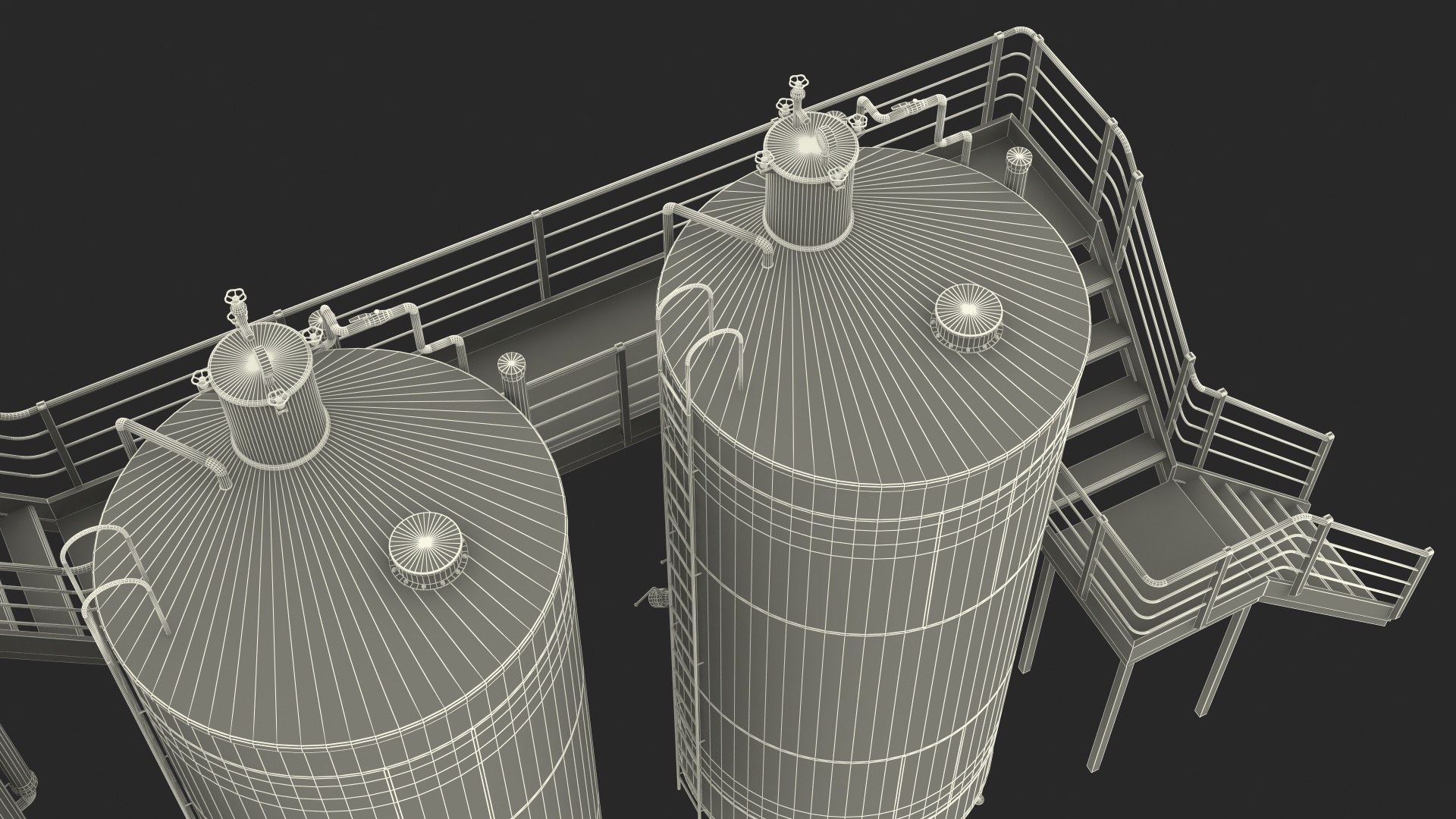 Stainless steel wine tanks 3D - TurboSquid 1600428