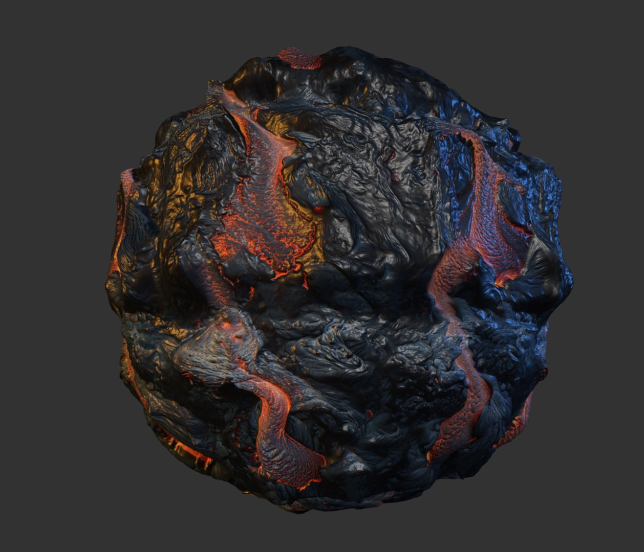 3D Volcanic Lava HD 8K - TurboSquid 2173423