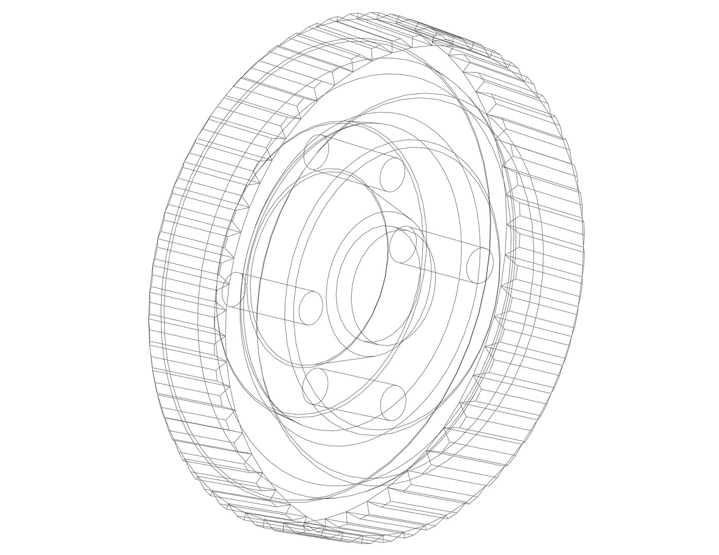 Aluminum Racing Flywheel For 4-Shoe 3D Model - TurboSquid 2176290