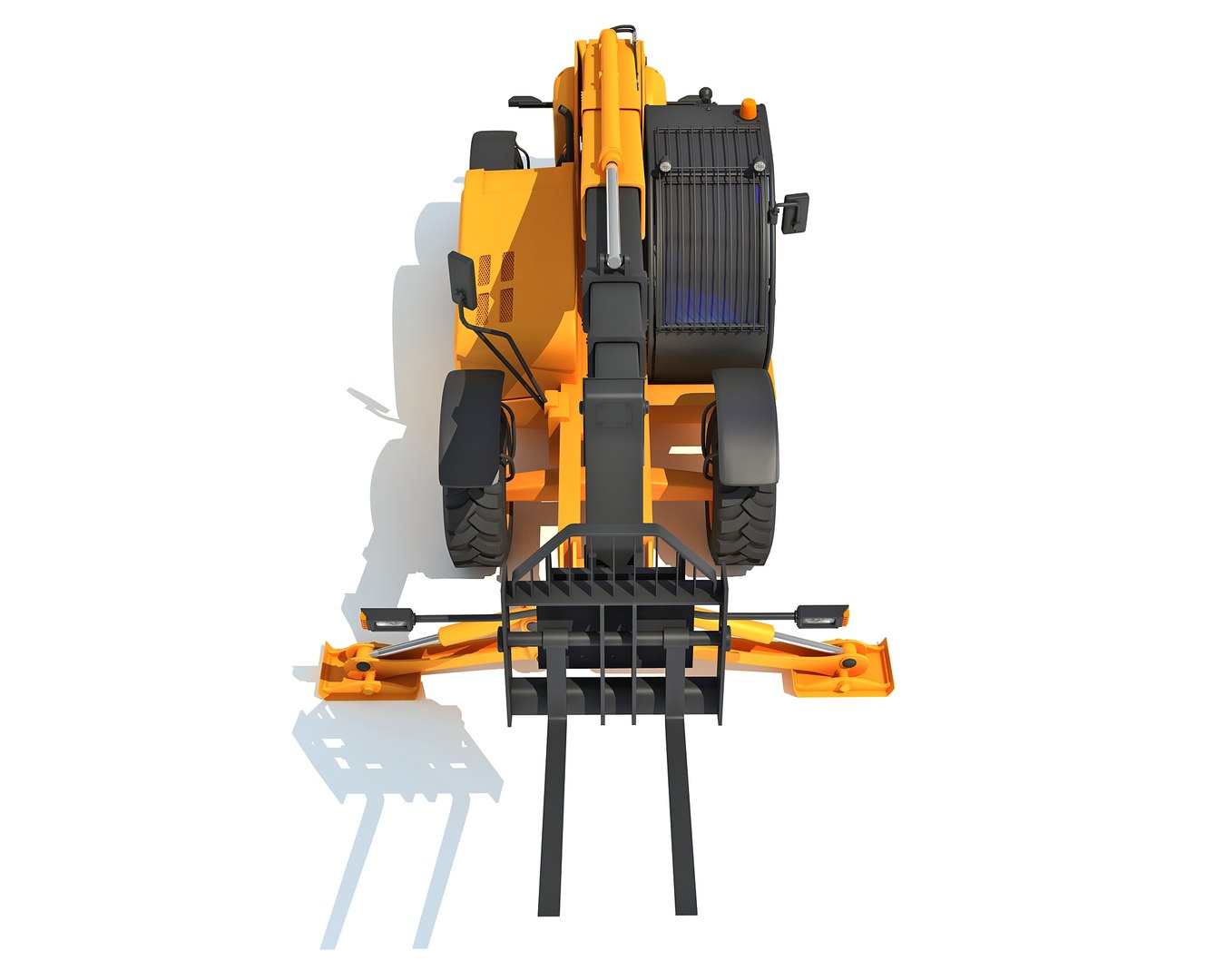 Telescopic Handler Forklift 3D Model - TurboSquid 1238797