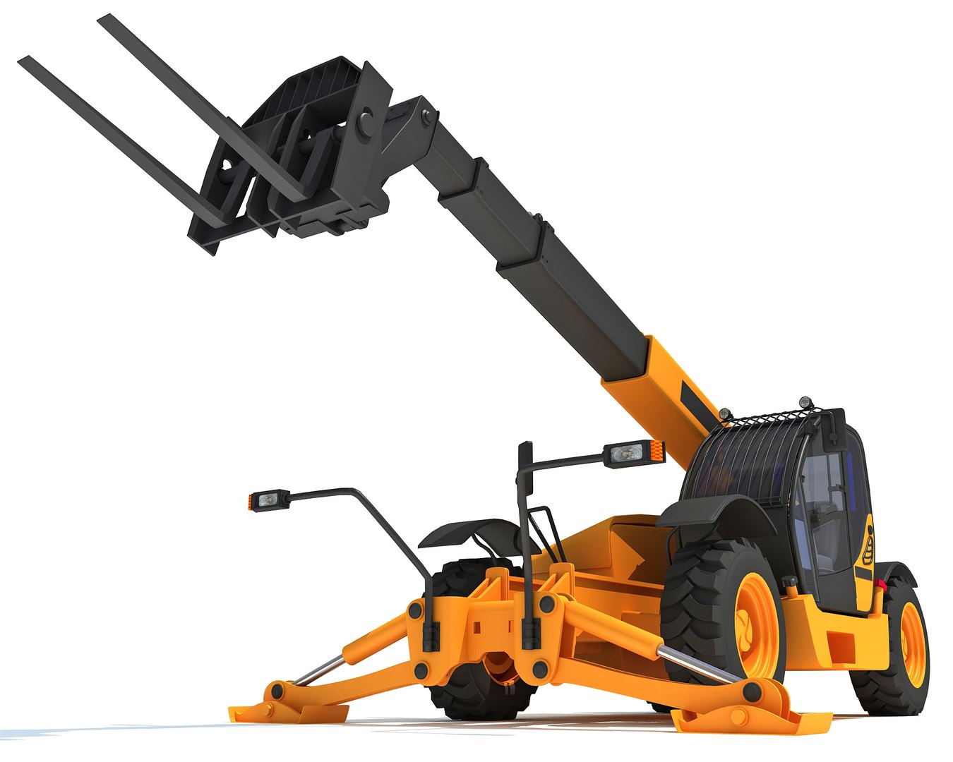 Telescopic Handler Forklift 3D Model - TurboSquid 1238797