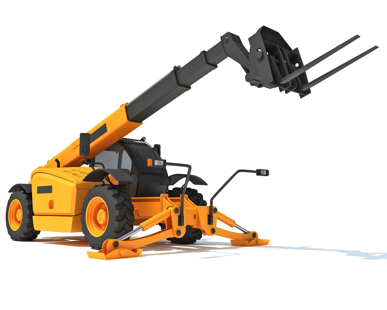 Telescopic Handler Forklift 3D Model - TurboSquid 1238797