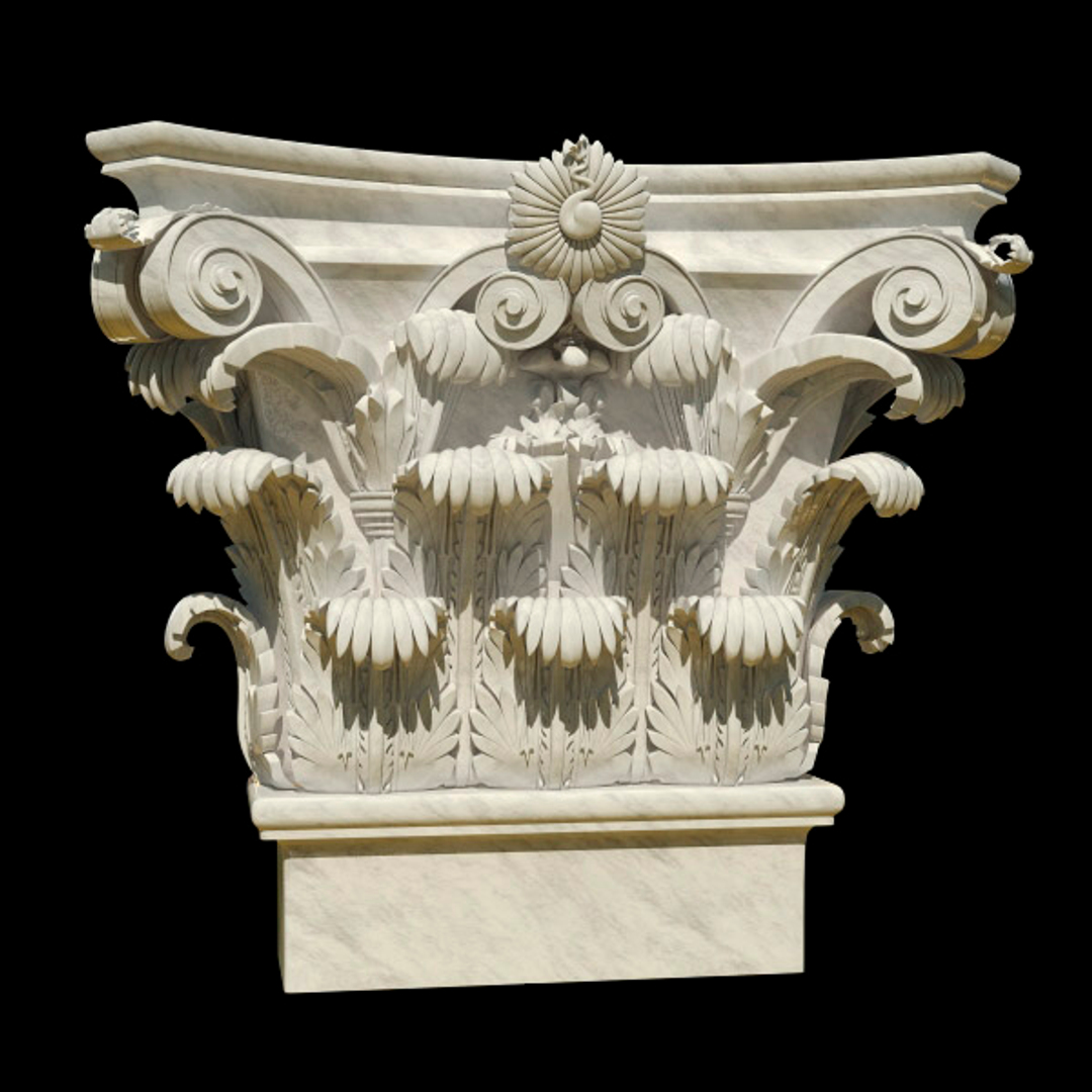 3d pilasters corinthian model