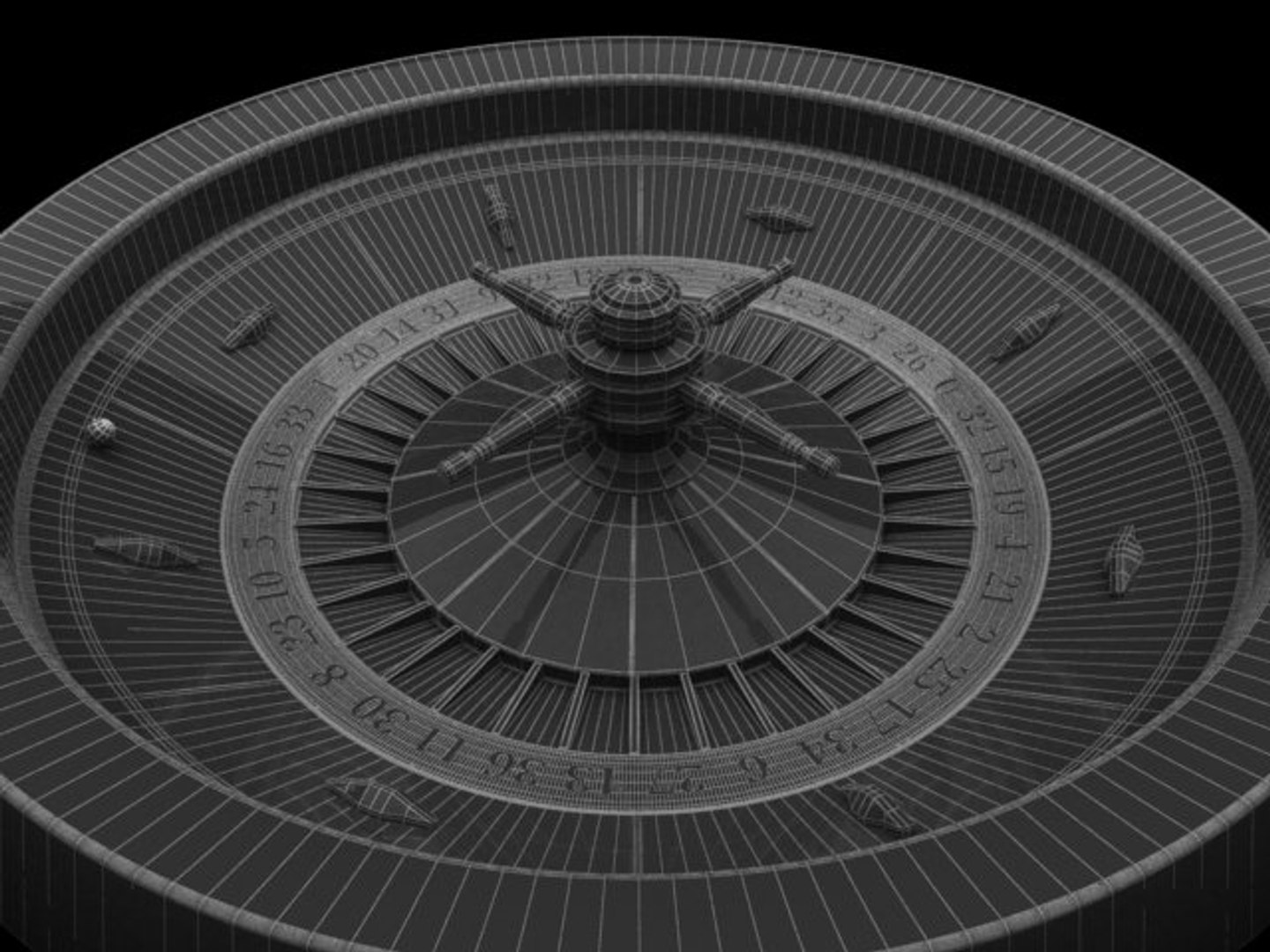 Roulette Wheel 3d Model