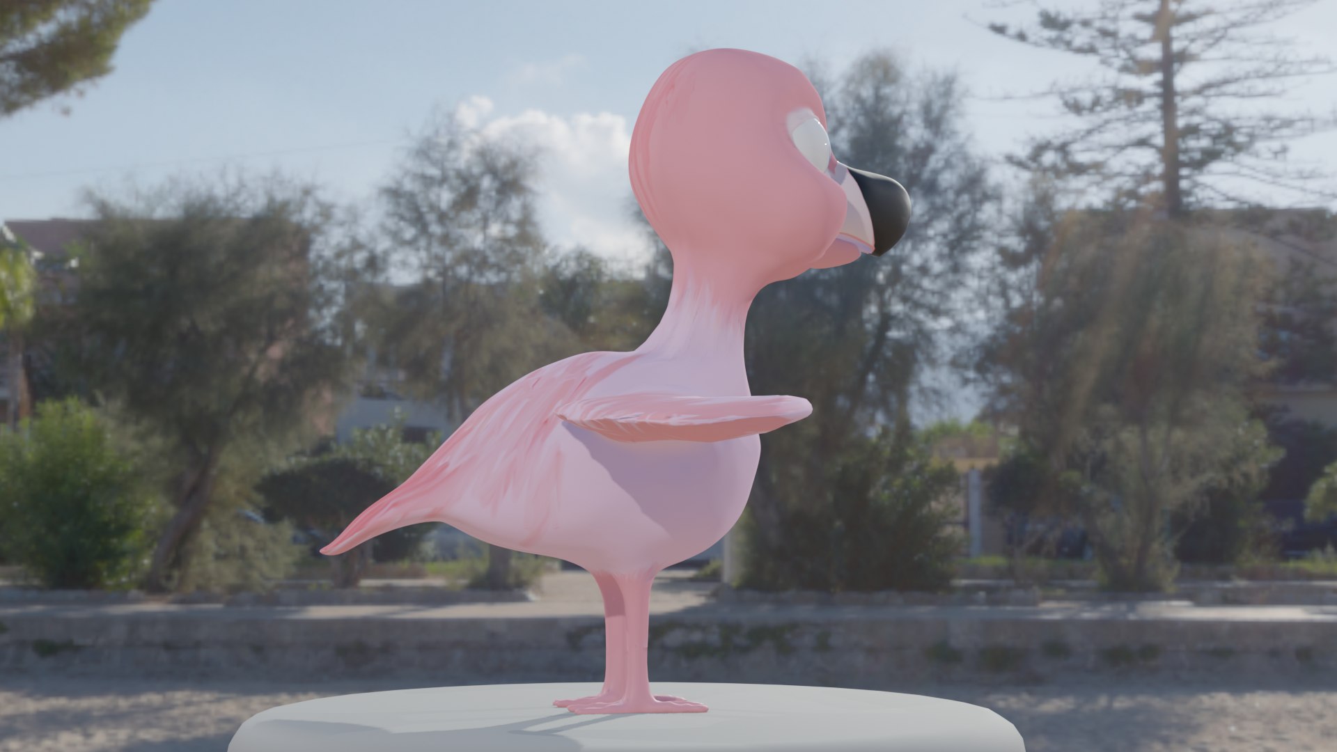 3D Flamingo Uli - No Rig - TurboSquid 2340161