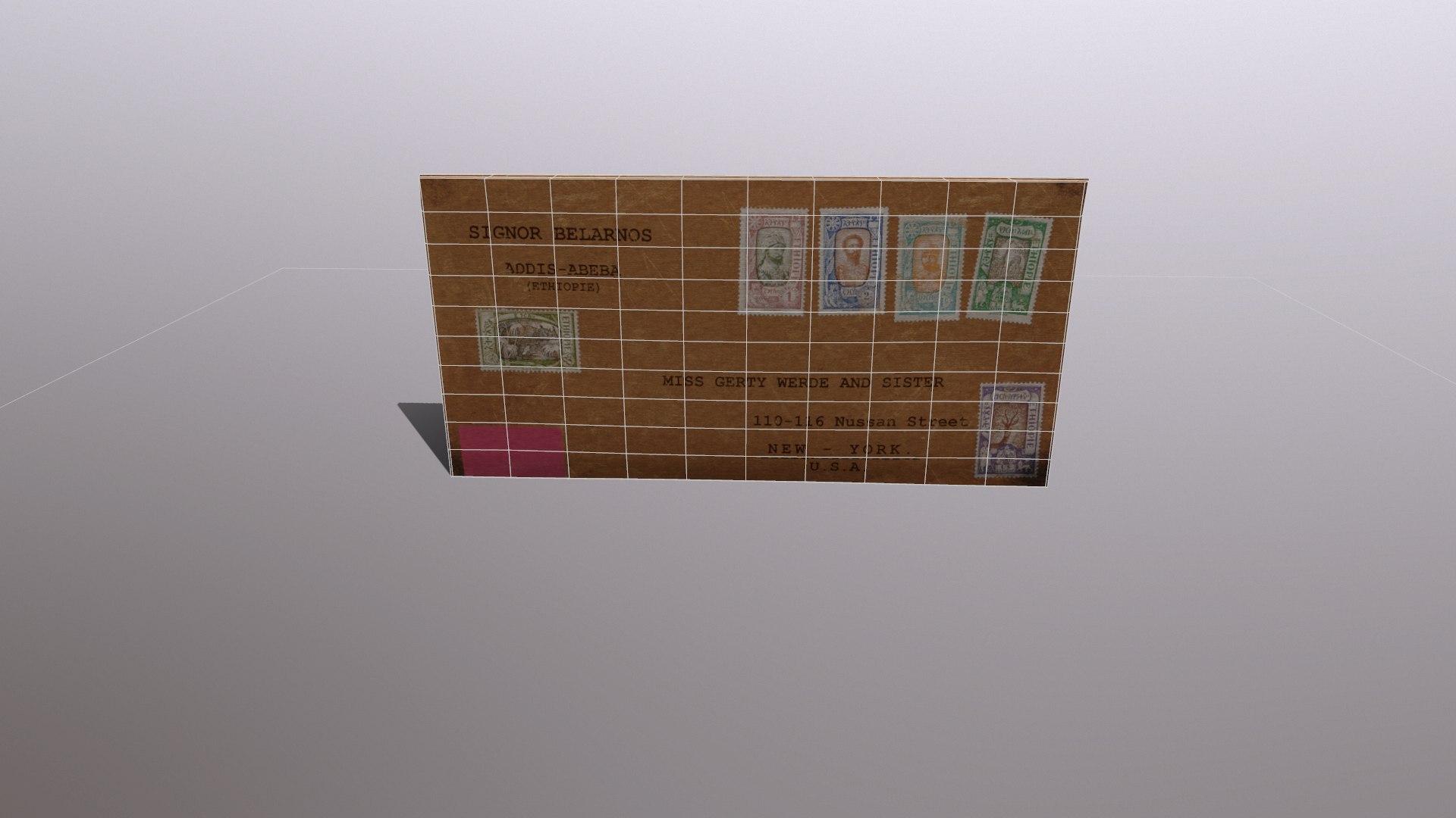 3D old letter - TurboSquid 1274006