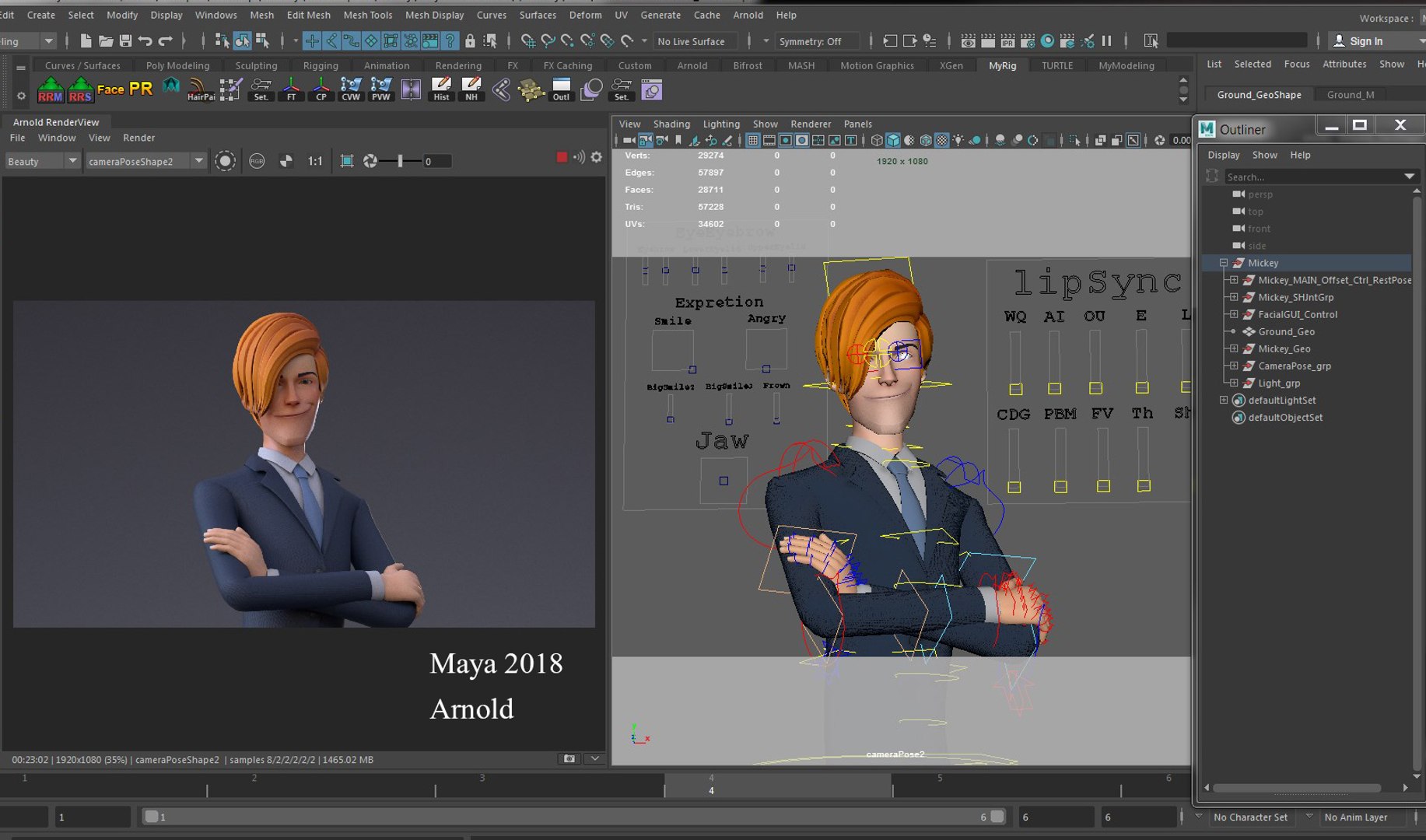 Mickey Cartoon Man 3D Model - TurboSquid 1502374