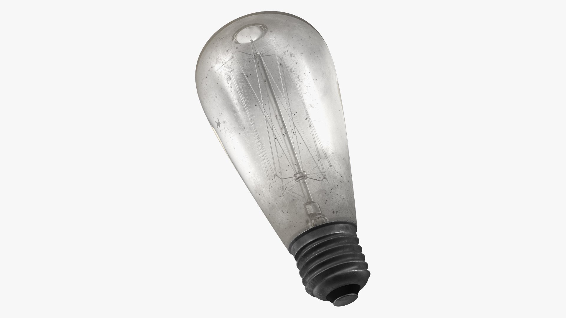 Old Dusty Edison Light Bulb 3D model - TurboSquid 2121163