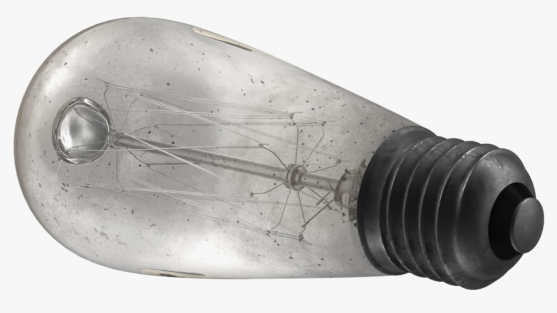 Old Dusty Edison Light Bulb 3D Model - TurboSquid 2121163