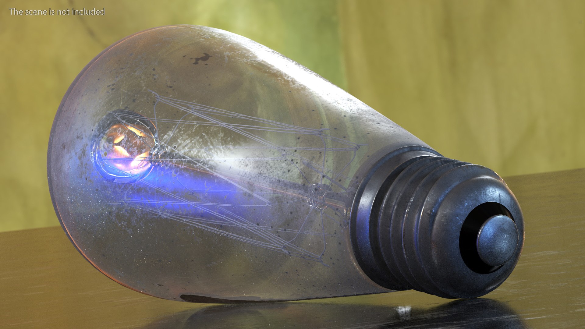 Old Dusty Edison Light Bulb 3D Model - TurboSquid 2121163