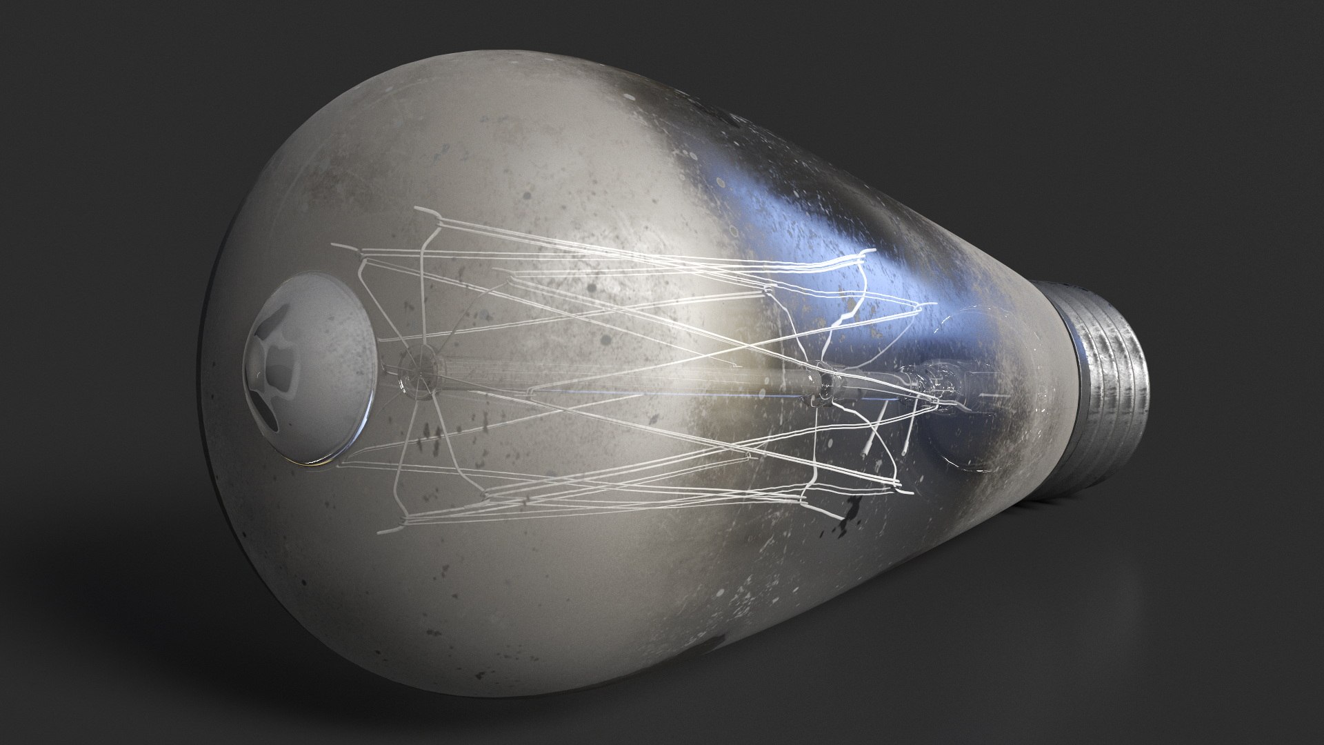 Old Dusty Edison Light Bulb 3D Model - TurboSquid 2121163