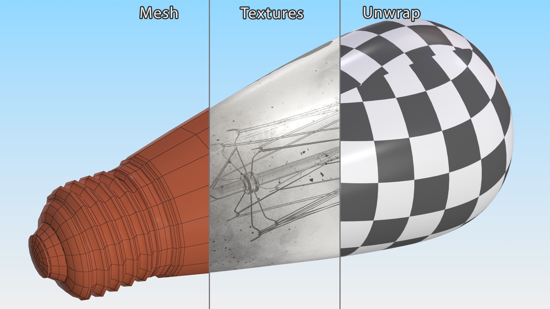 Old Dusty Edison Light Bulb 3D Model - TurboSquid 2121163
