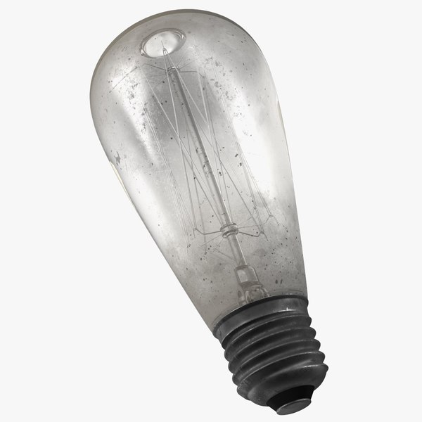 modelo 3d Vieja y polvorienta bombilla Edison - TurboSquid 2121163