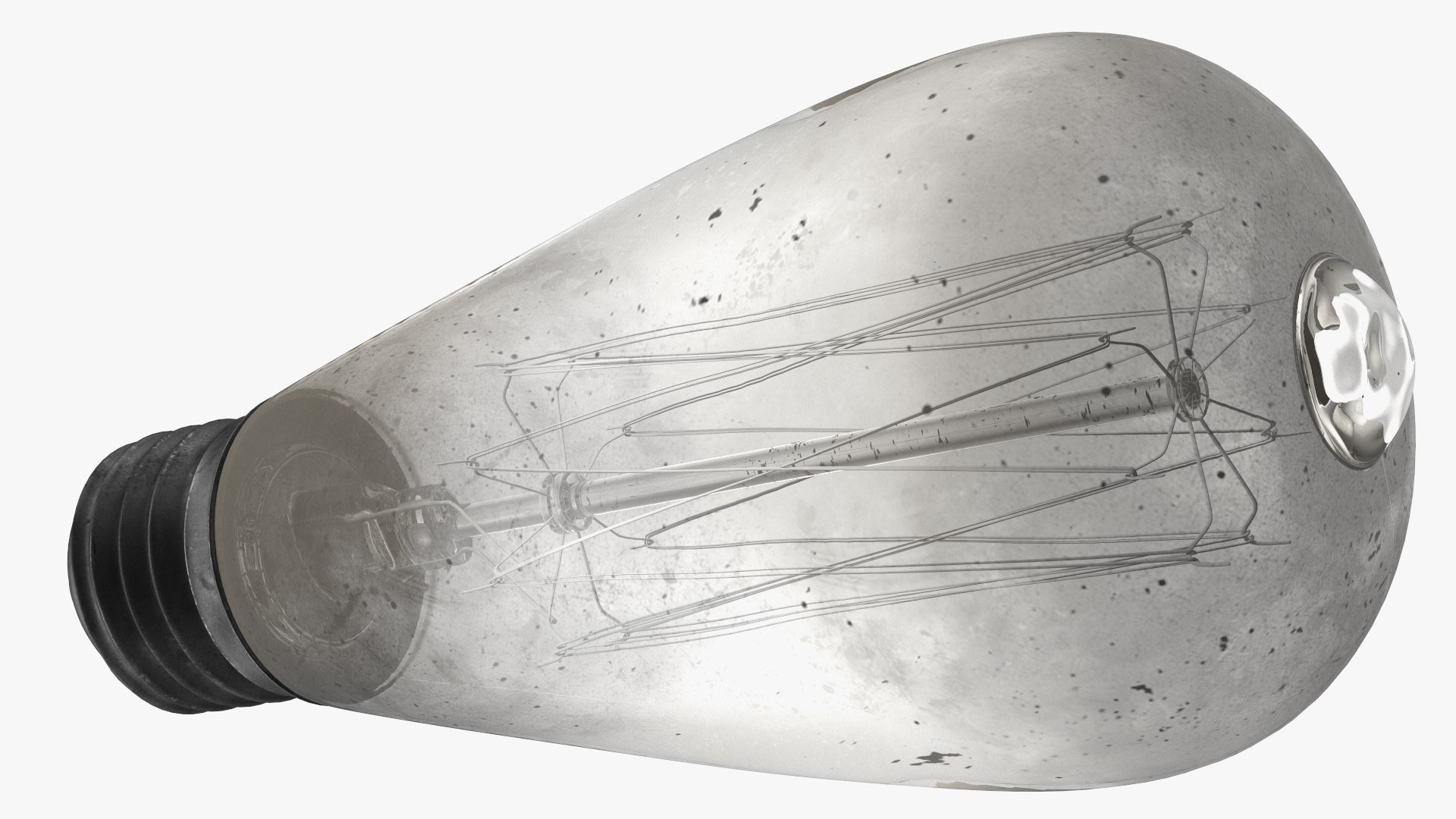 Old Dusty Edison Light Bulb 3D Model - TurboSquid 2121163