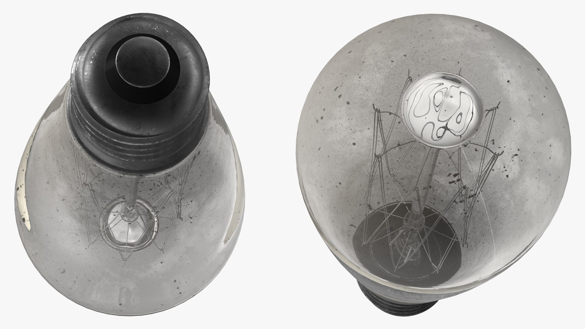 Old Dusty Edison Light Bulb 3D Model - TurboSquid 2121163