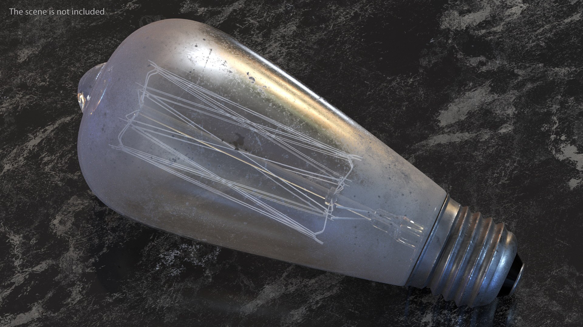Old Dusty Edison Light Bulb 3D Model - TurboSquid 2121163