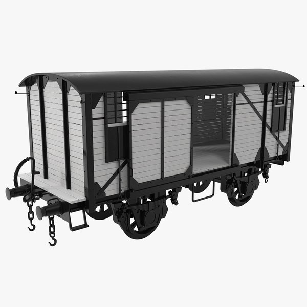 Wooden Train Carriage model - TurboSquid 1716888