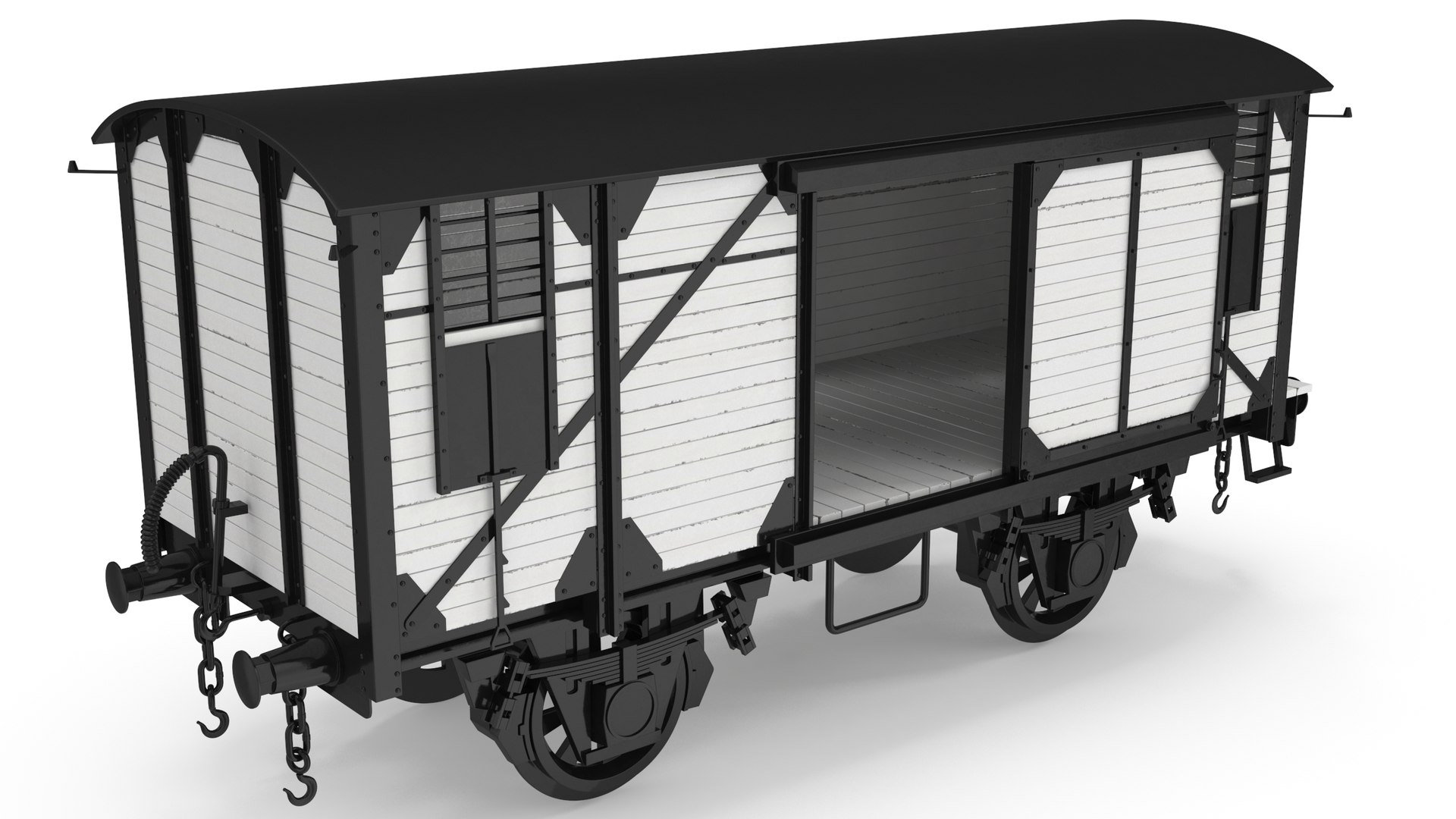 Wooden Train Carriage Model - TurboSquid 1716888