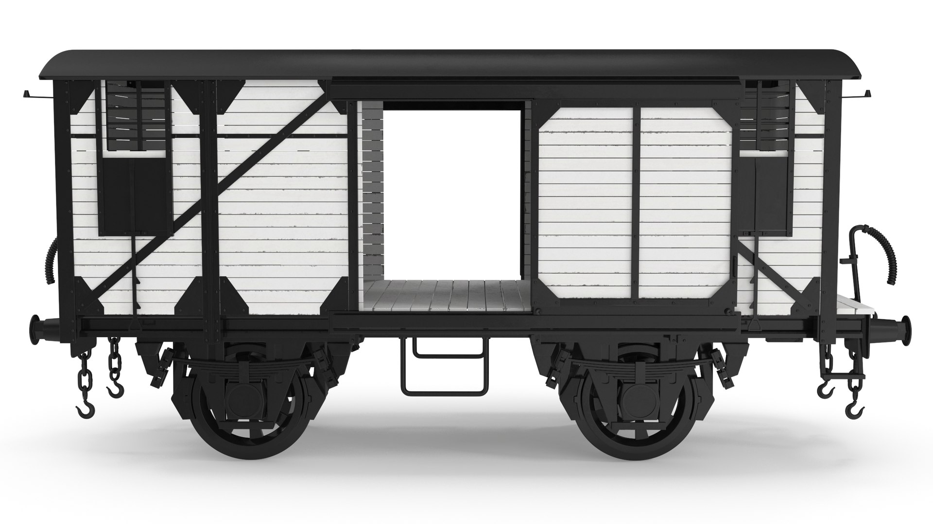 Wooden Train Carriage Model - TurboSquid 1716888