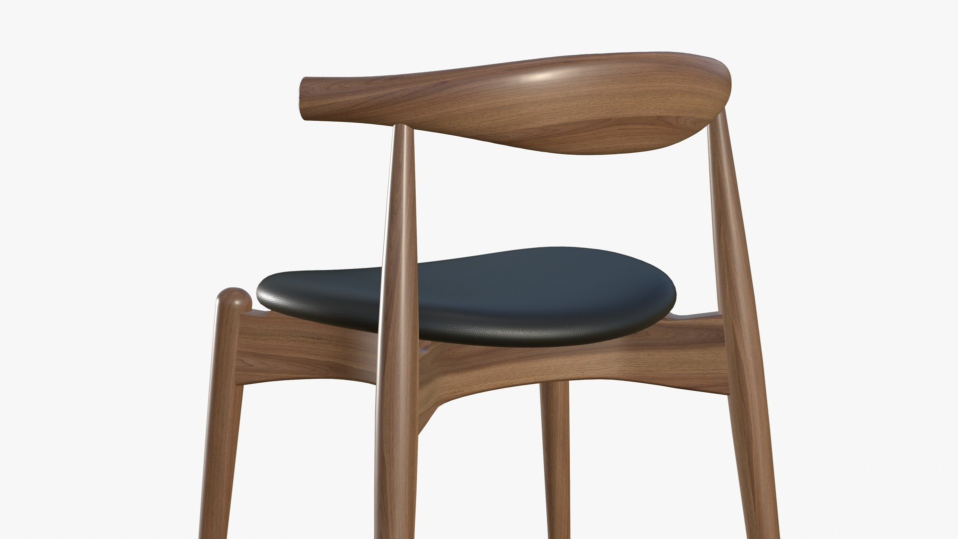 3D Model Dining Chair Wooden Modern - TurboSquid 1861367