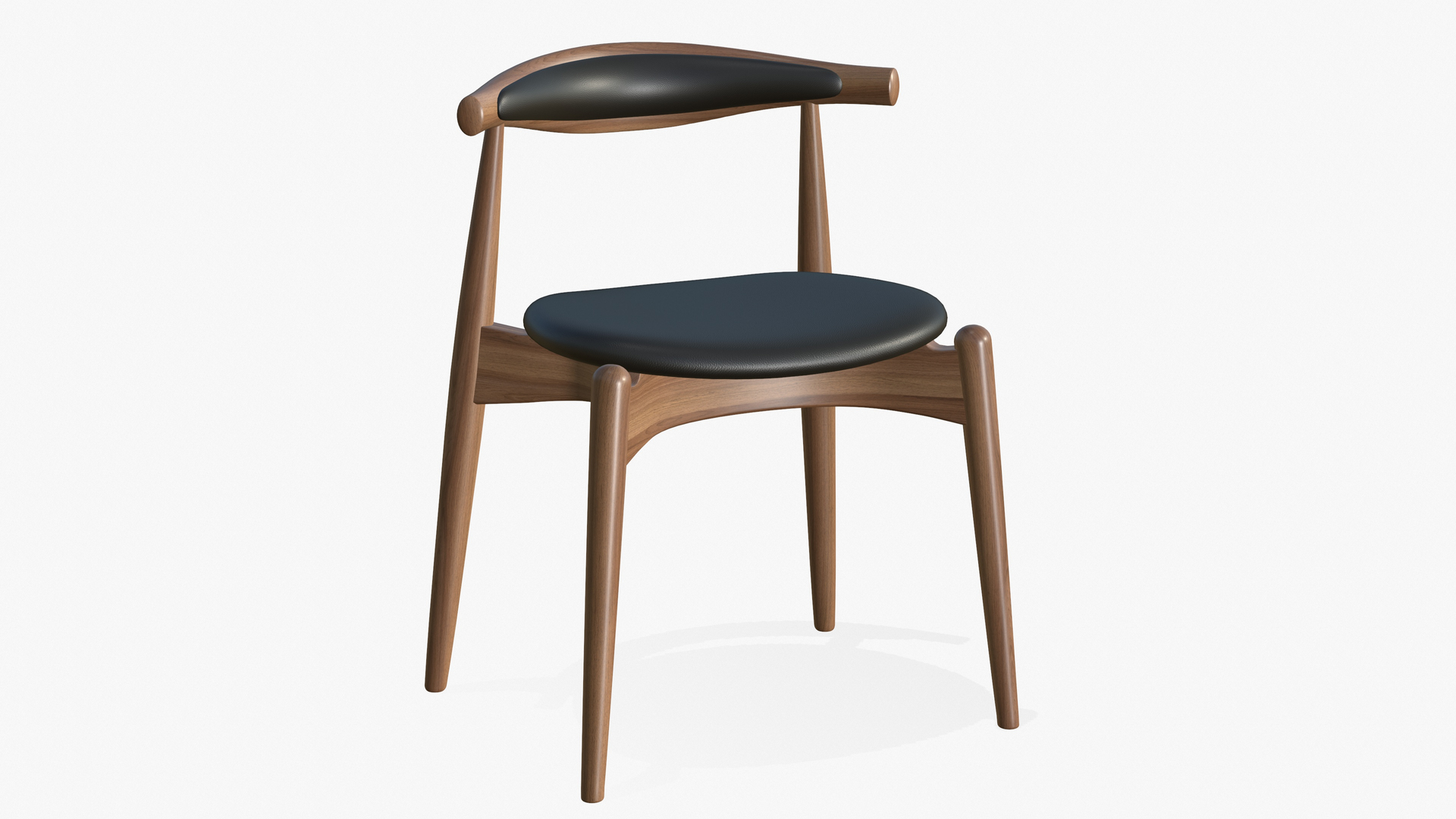 3D Model Dining Chair Wooden Modern - TurboSquid 1861367