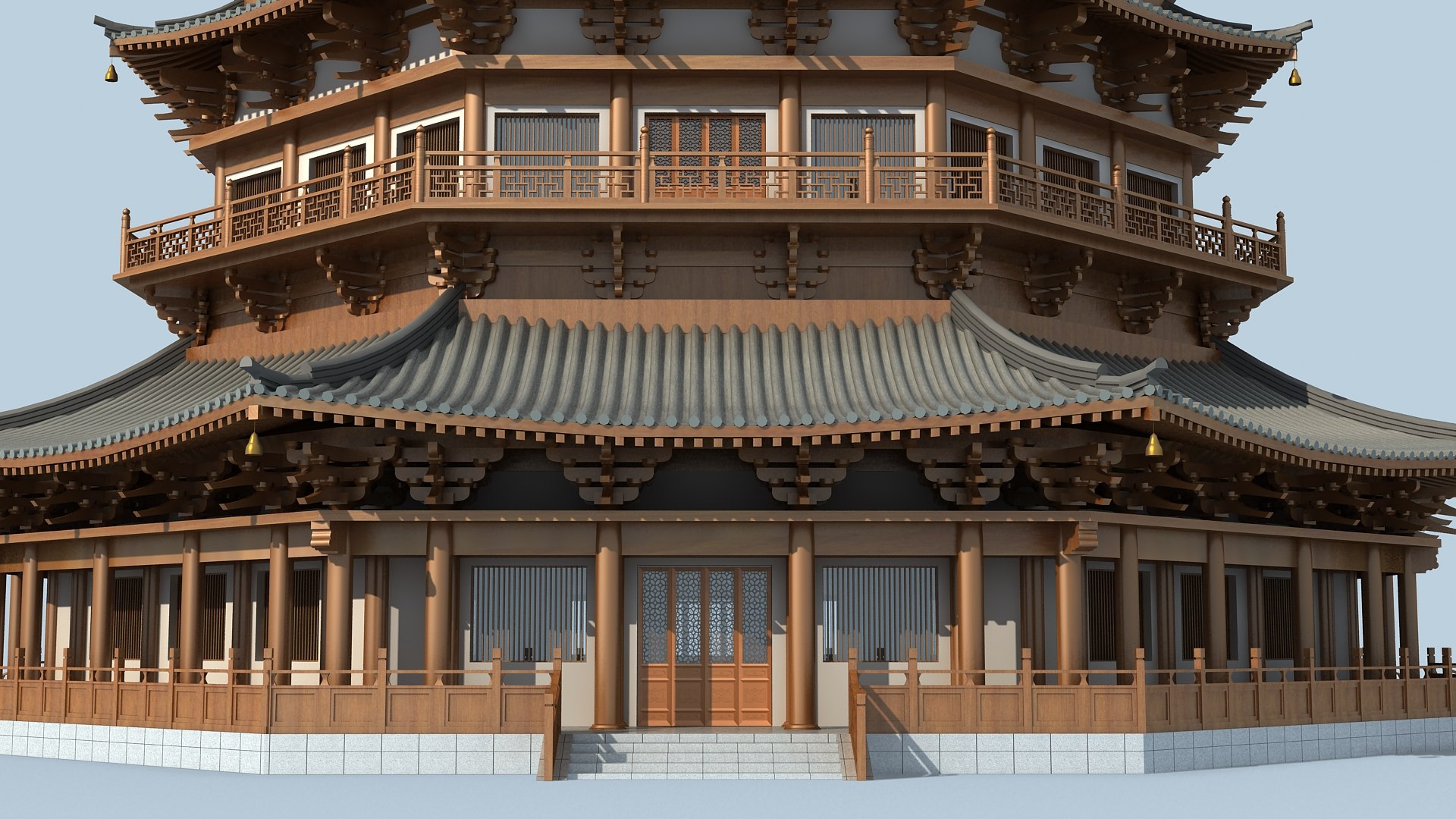 Chinese Pagodas 3D Model - TurboSquid 1700005