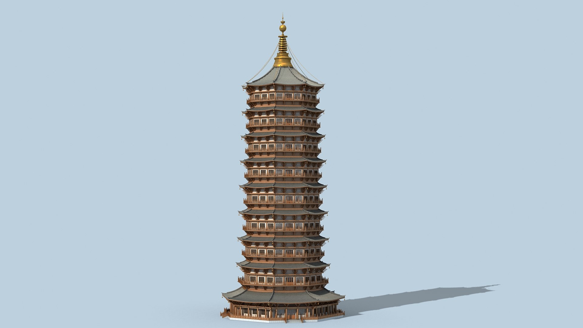 Chinese Pagodas 3D Model - TurboSquid 1700005